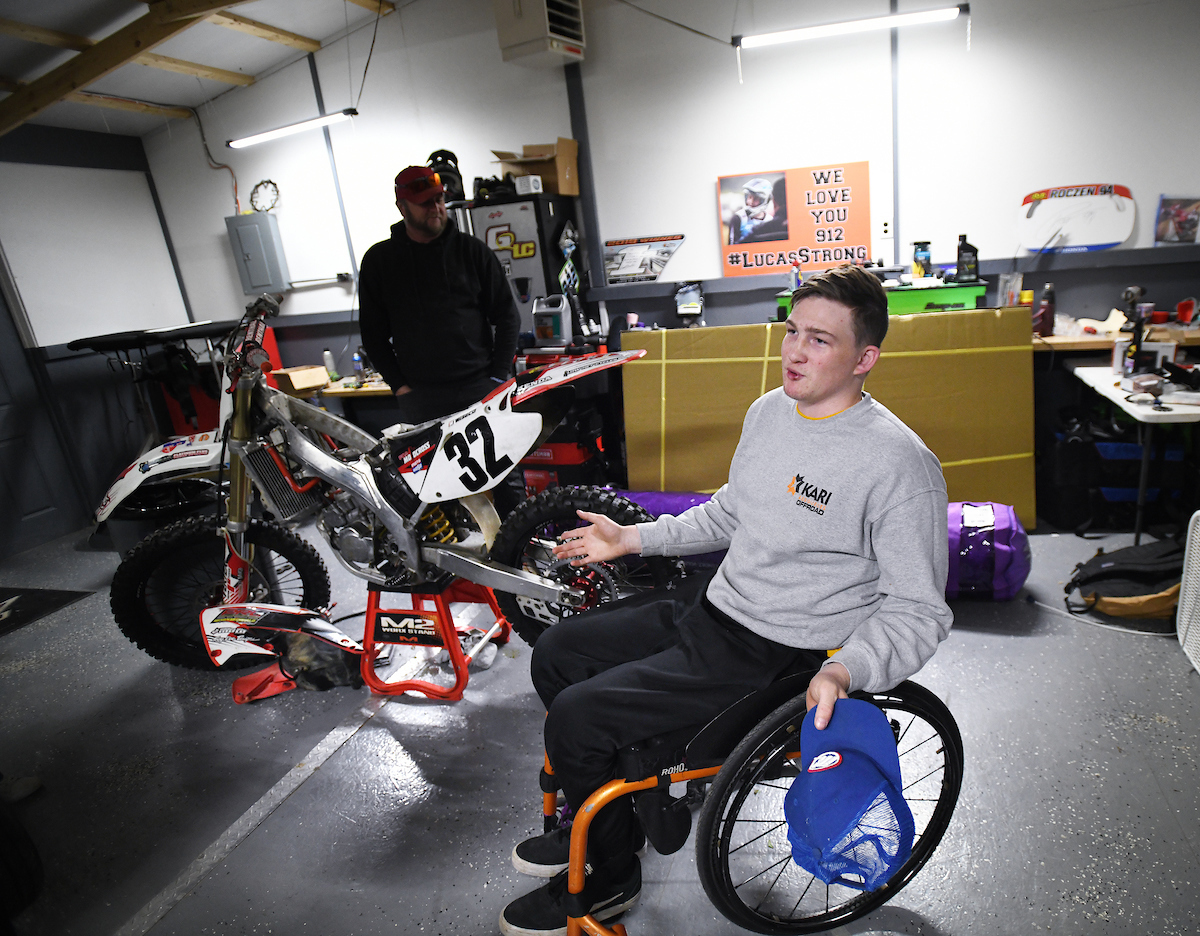 A year after crash, teen is racing again | Riley Children's Health