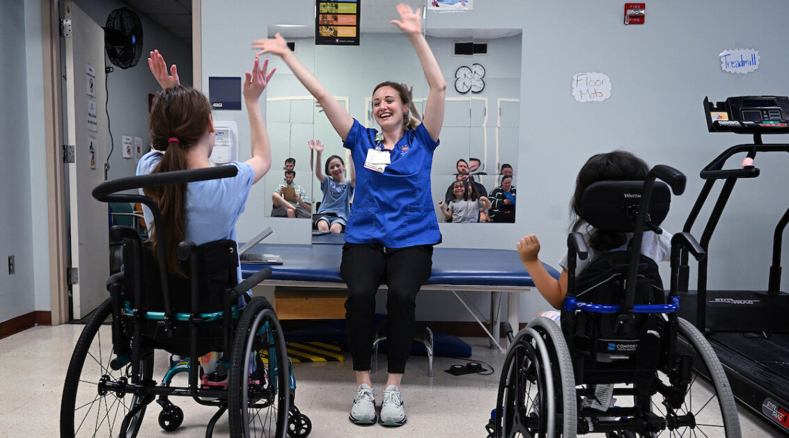 Patients “dance, dance, dance” in this… | Riley Children's Health