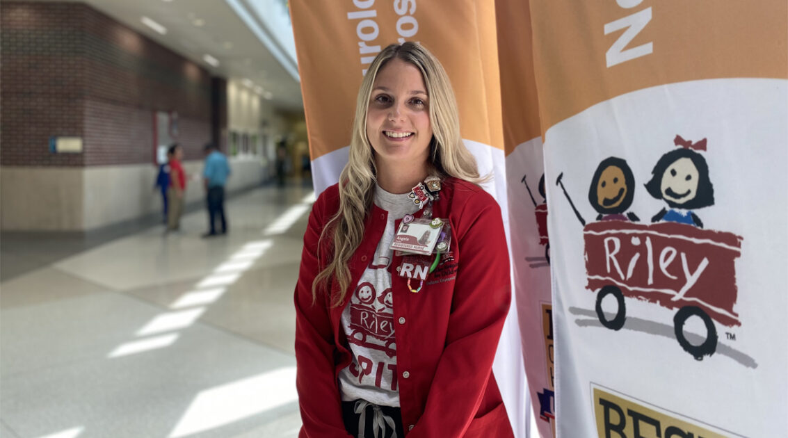 Infant’s mom praises nurse after emergency | Riley Children's Health