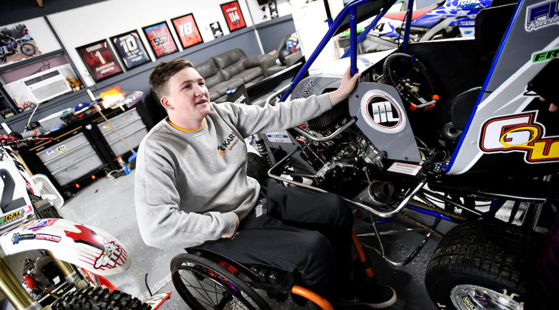 A year after crash, teen is racing again | Riley Children's Health