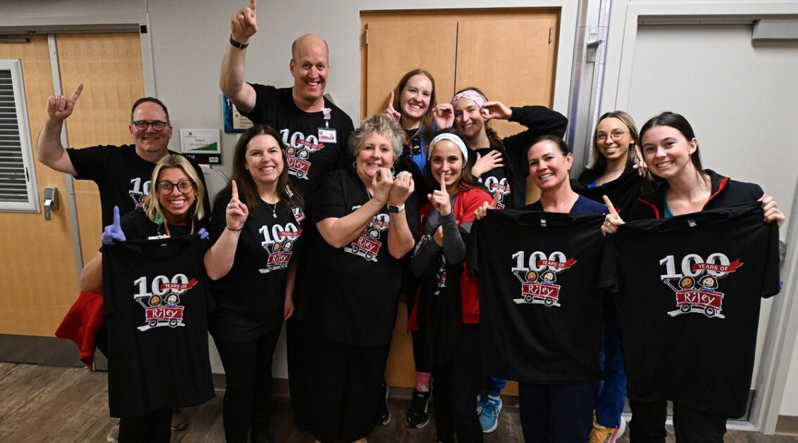 One Team centennial t-shirts delivered to… | Riley Children's Health